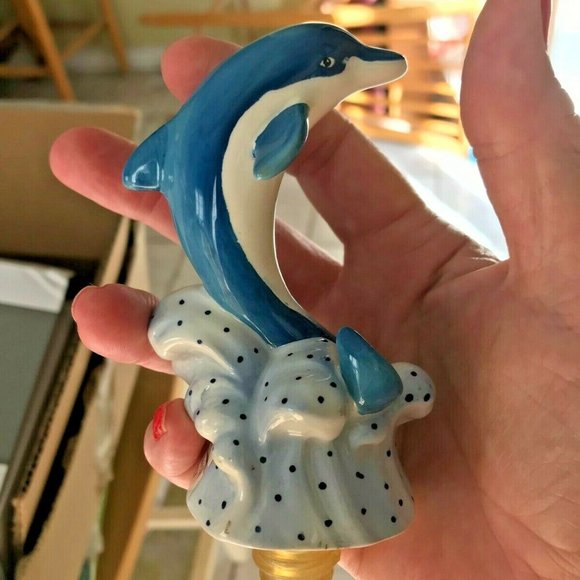 Blue Sky Clayworks | Kitchen | Dolphin Wine Bottle Stopper Blue Sky ...